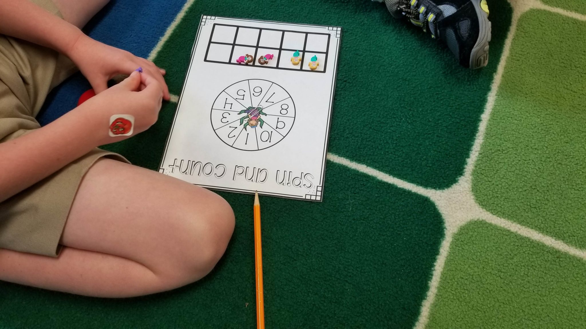 We love mini eraser math centers! | St Stephen School