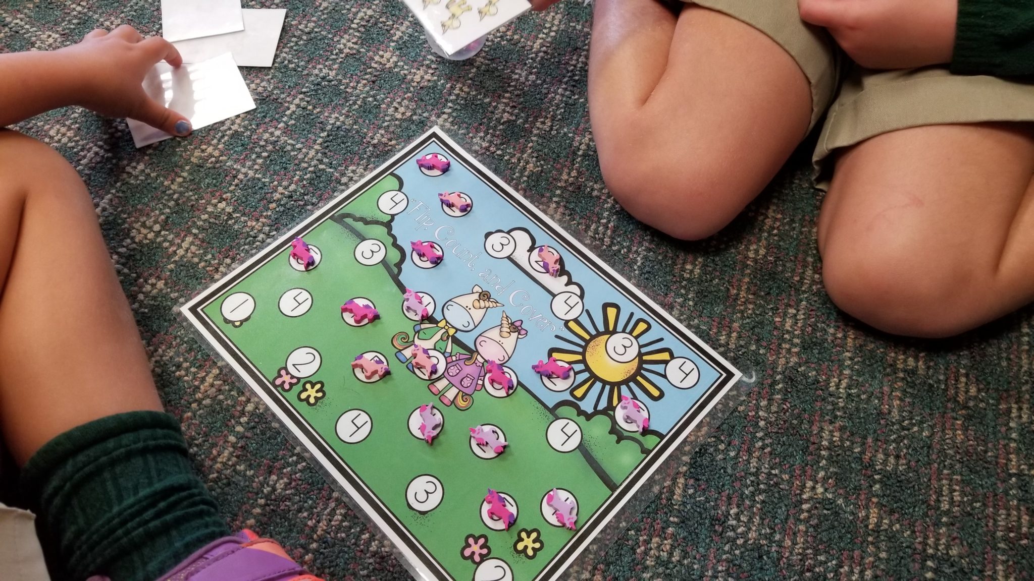We love mini eraser math centers! | St Stephen School
