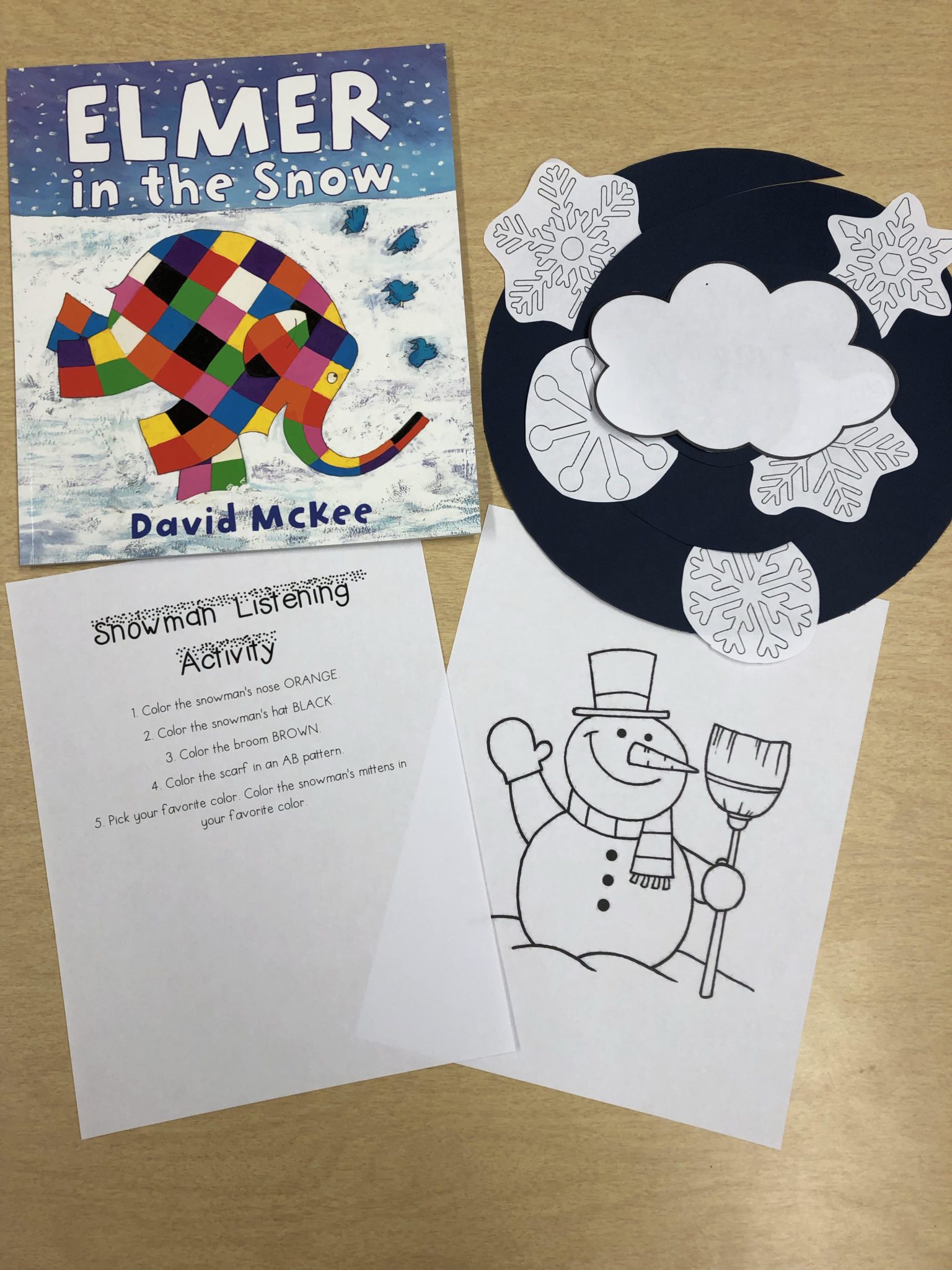 Elmer in the Snow | St Stephen School